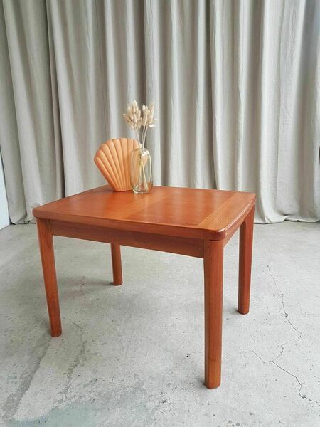 Vtg Mid Century Danish Teak Side Coffee Table Scandi Retro | Vinterior