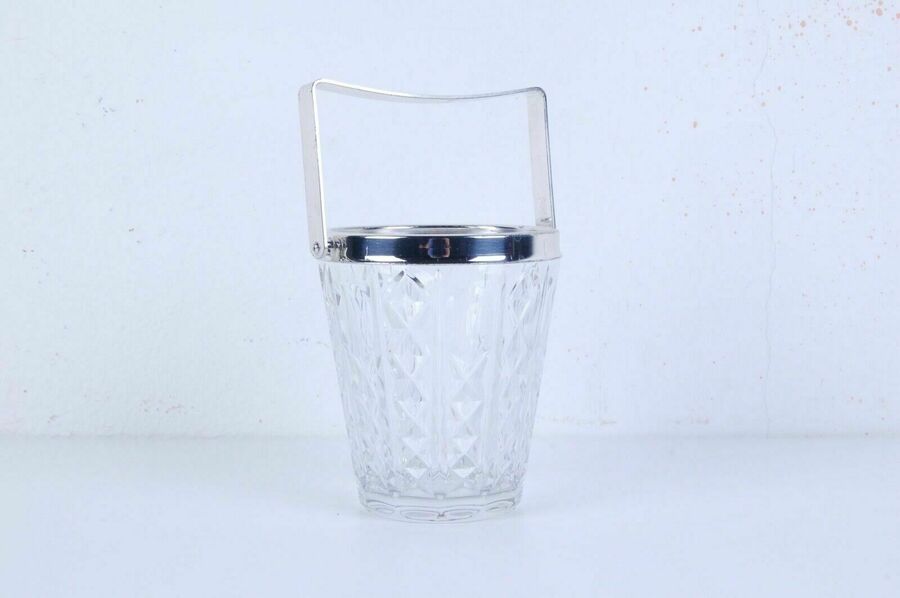 Ice Bucket Design Val Saint Lambert Crystal And Steel Art Decò Style ...