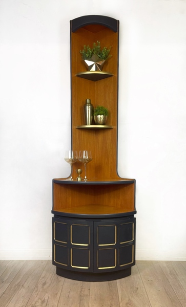 Nathan Corner Unit In Blue And Gold | Nathan | Vinterior