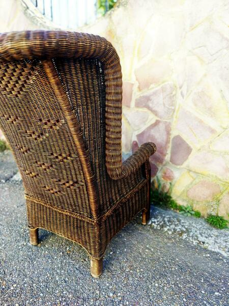 Wicker throne store