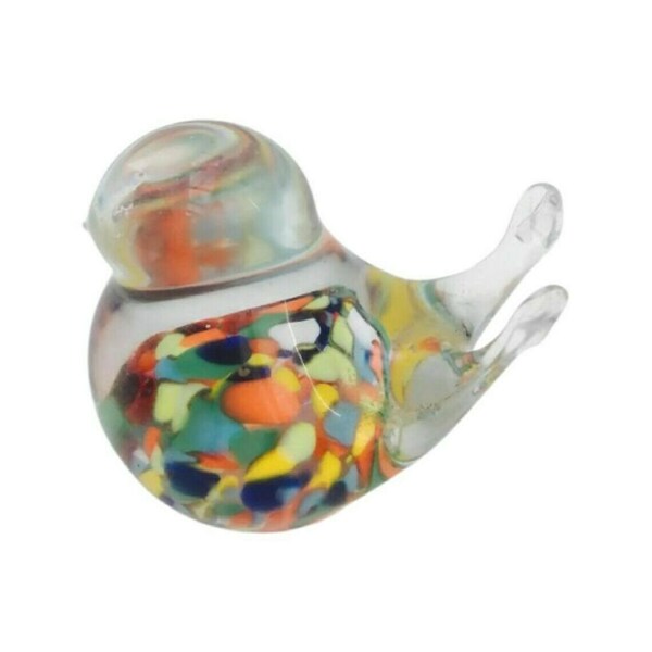 Art Glass Bird Paperweight Blown Glass Paperweight Mdina Art Glass Mid ...