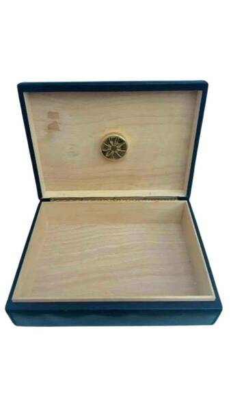 Cigar Box, Genuine Black Leather Cigar Box, Vintage Cigar Box ...