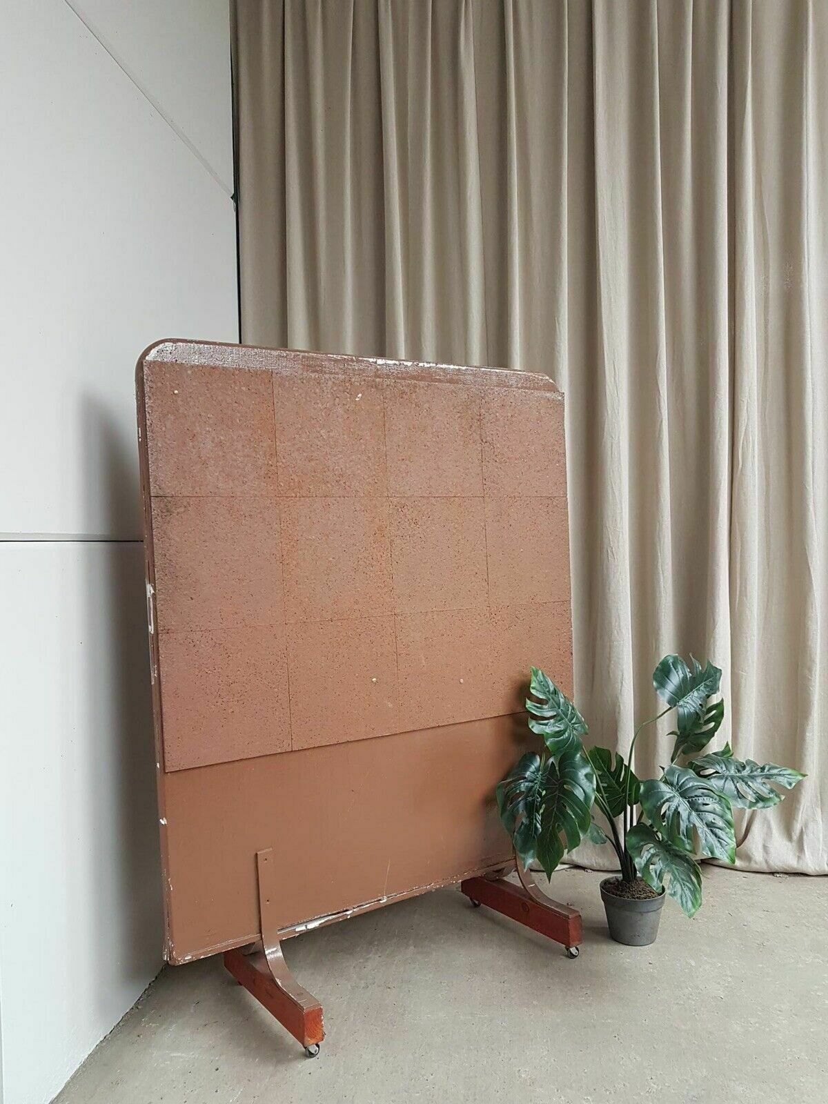 Vtg Mid Century Privacy Screen Room Divider Office Partition Changing ...