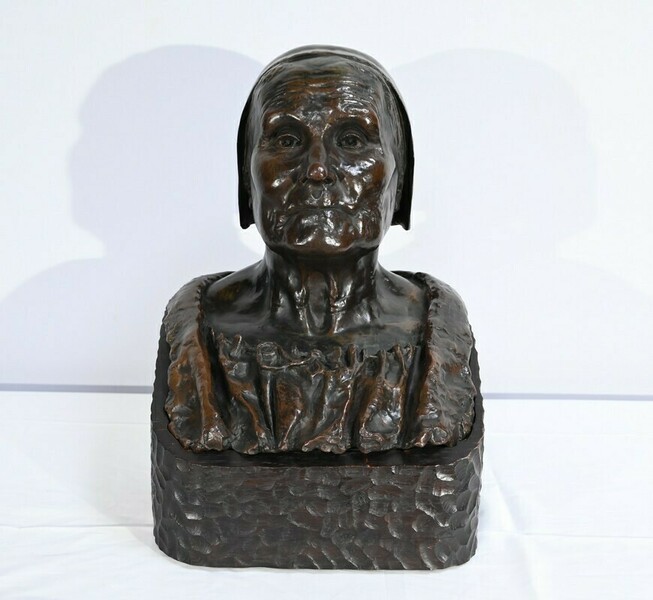 Important Bust Of Bretonne In Bronze, Signed G.Demée Late 19th Century ...