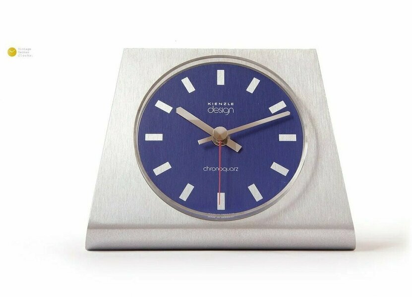 Elegant Kienzle Table Clock Modernism Mid Century Atomic Space Age Desk ...