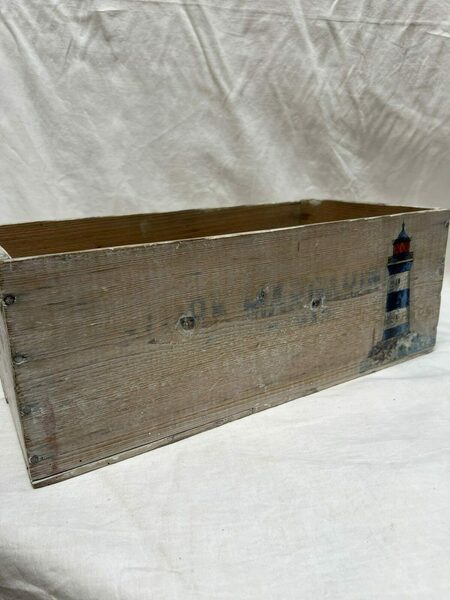 Vintage Wooden Lighthouse Box | Vinterior