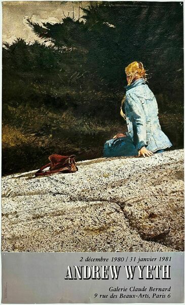 Andrew Wyeth Rare Poster Exhibition Galerie Claude Bernard Paris 1980 ...
