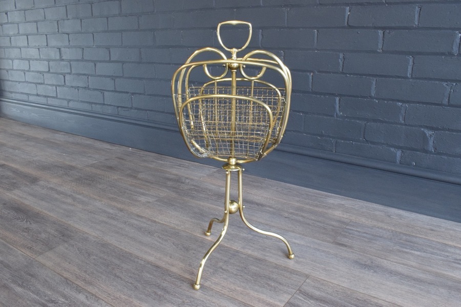 Victorian Brass Paper Rack, 1800s | Vinterior