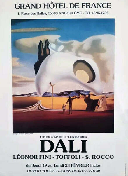 Salvador Dali Grand Hotel De France Original Vintage Poster | Salvador ...