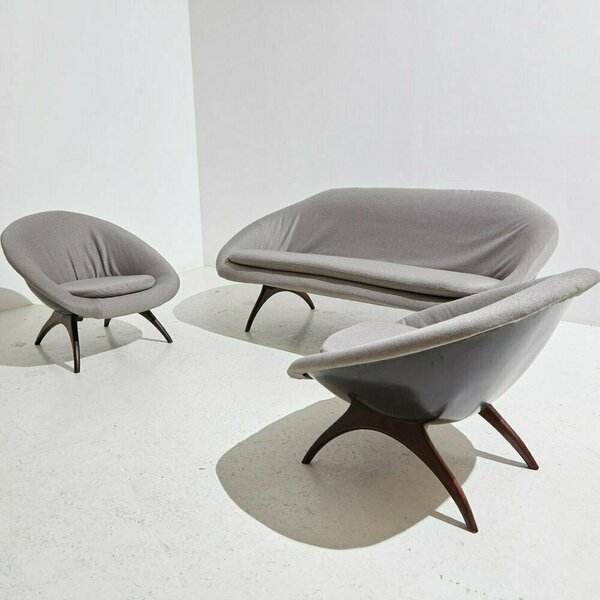 Angelina Sofa And Lounge Chairs By Walter S. Chenery For Lurashell ...
