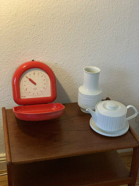 Vintage Red Eks Kitchen Scale Wall Scale Space Age Pop Art 70s 80s Made ...