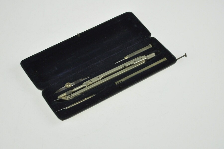 Vintage German Pracision Drawing Set In Original Box, Vintage Drawing ...