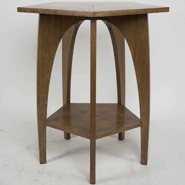 A Modern Craftsman Made Arts And Crafts Oak Pentagonal Centre Table ...