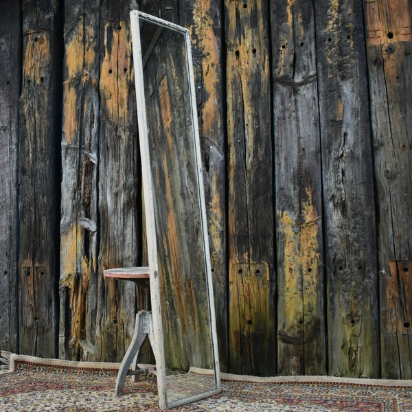 Antique Original Tailors Outfitters Shop Full Length Tall Bullnose ...