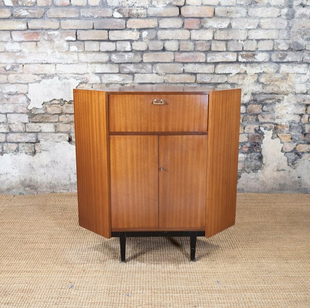 Mid Century Nathan Corner Storage Or Media Unit | Nathan | Vinterior