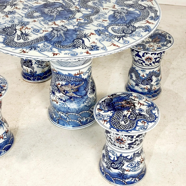 Vintage Chinese Ceramic Table Set | Vinterior