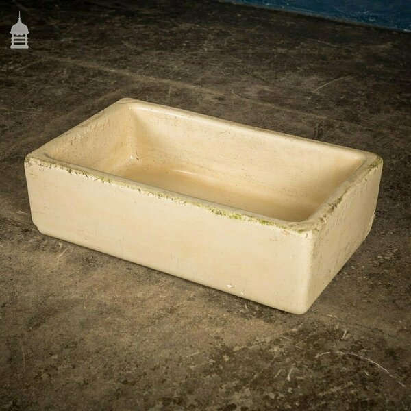 Cane Glazed Trough Stamped Hurlford By Kilmarnock With Worn Finish ...