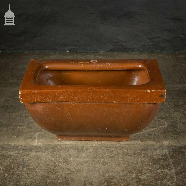 Large Victorian Salt Glaze Orange Peel Ceramic Trough Sink By Oats ...