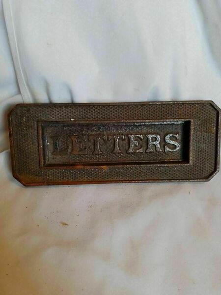 Vintage Cast Iron Door Letter Plate | Vinterior