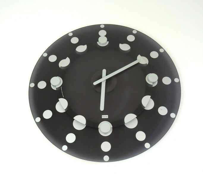 Postmodern 80s Memphis Age Black & White Dots Wall Clock By Koziol ...