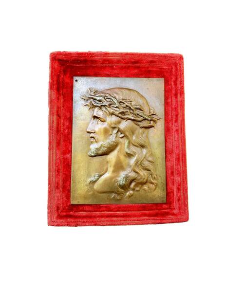 French Antique Religious Frame Jesus Christ Holy Face Of Jesus Wall Art ...
