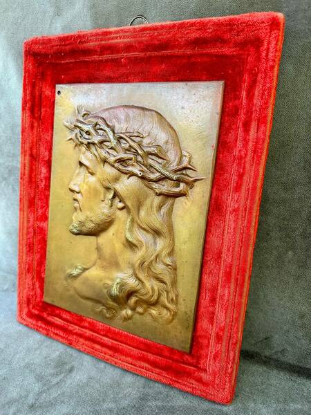 French Antique Religious Frame Jesus Christ Holy Face Of Jesus Wall Art ...