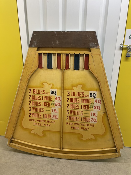 Vintage Fairground Large Hand Painted Roll A Ball Game Board | Vinterior
