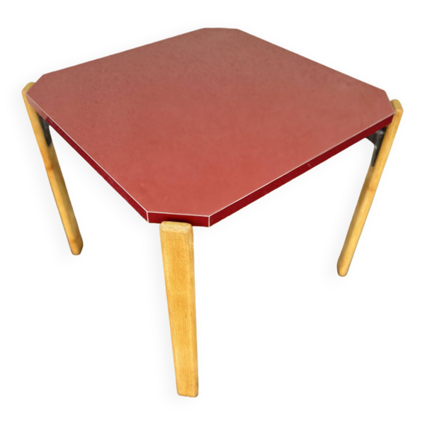 Bruno Rey Table In Red Formica For Dietiker, 1970s | Vinterior