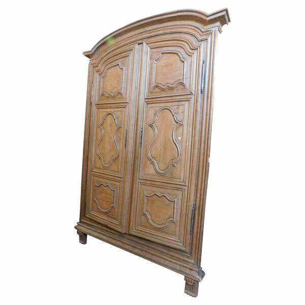 Placard, Wall Cabinet In Carved Oak Wood With Wavy Panels, France ...