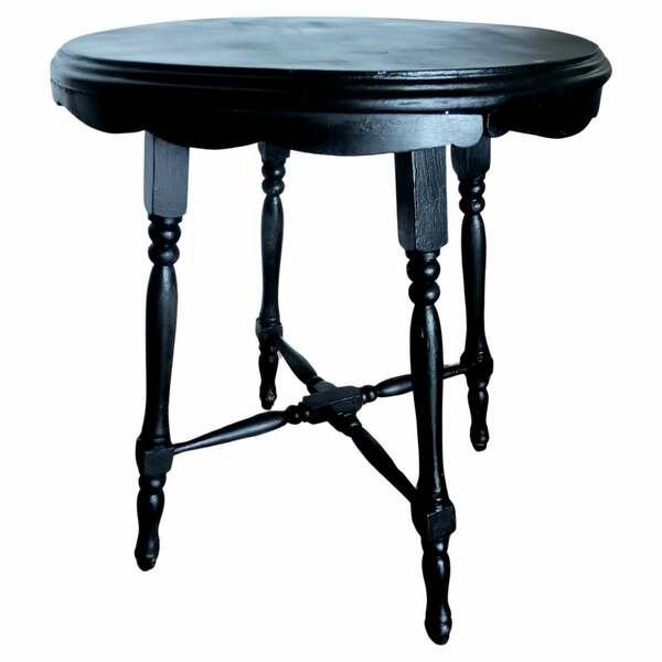 Round Table Turned Legs, Mid 20th Century.Spain | Vinterior