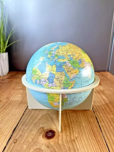 Vintage 70's George Philip & Son Scanglobe Denmark World Map Desk Globe ...