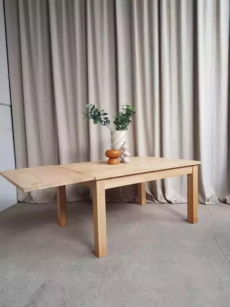 Vtg Rustic Style Extending Solid Oak Coffee Table Scandi Retro R585 ...