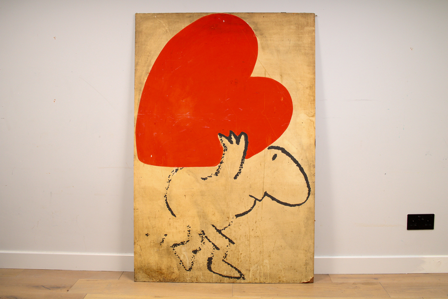 A Vintage Original Print By Mel Calman Heavy Heart Or Burden Of Love ...