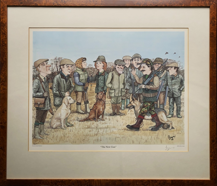 The New Gun Large Exquisite Signed Original Shooting Print By Bryn ...