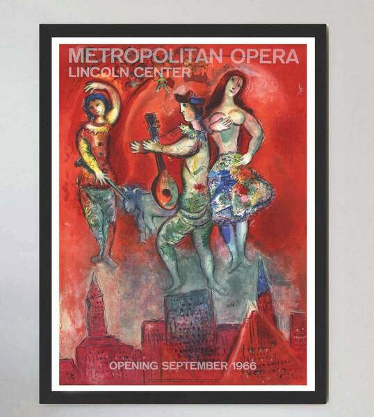 Marc Chagall Metropolitan Opera Lincoln Center Original Vintage Poster ...