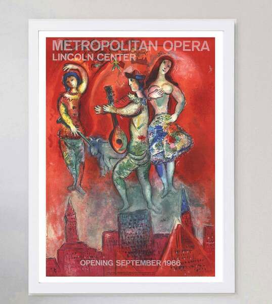 Marc Chagall Metropolitan Opera Lincoln Center Original Vintage Poster ...