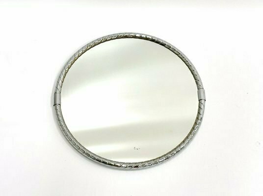 Mid Century German Chromed Round Wall Mirror From Planilux, 1971 ...