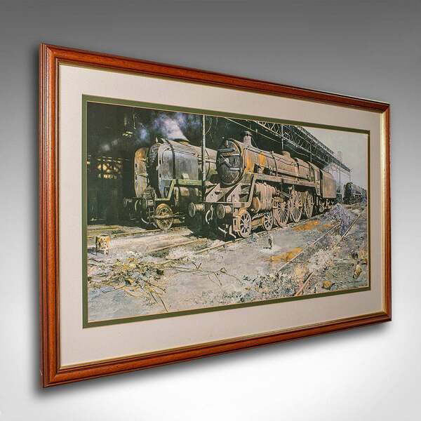 Vintage Locomotive Print, English, Framed, Steam Train Interest ...