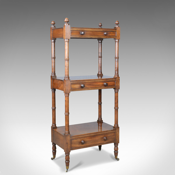 Antique Whatnot, English, Mahogany, Three Tier, Victorian, Display ...