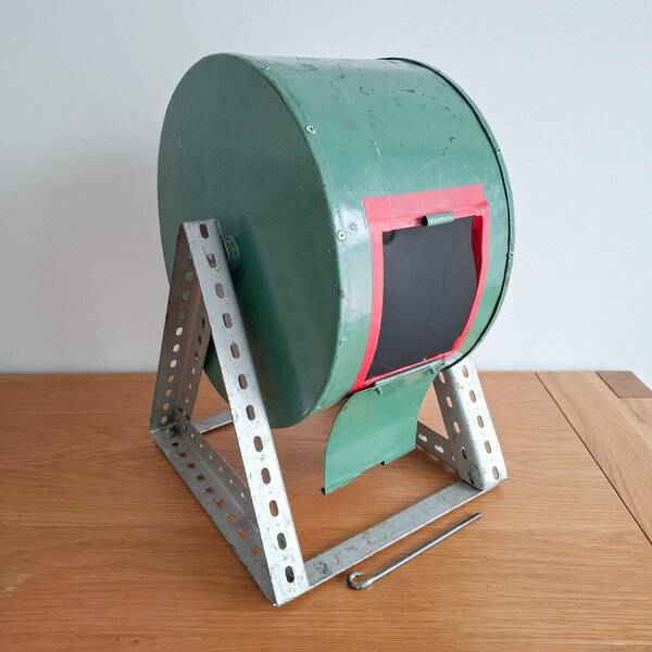 Vintage Tombola Raffle Drum Old Handmade Post War Mid Century Bingo ...