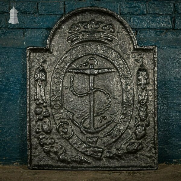 Maritime Fire Back, Cast Iron Backplate | Vinterior