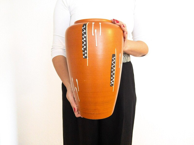 Large Bay Keramik Floor Vase Bay Keramik 638 30 West German Pottery ...