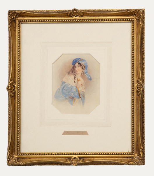 Alfred Edward Chalon Ra (1780 1860) 19th Century Watercolour, Lady With ...