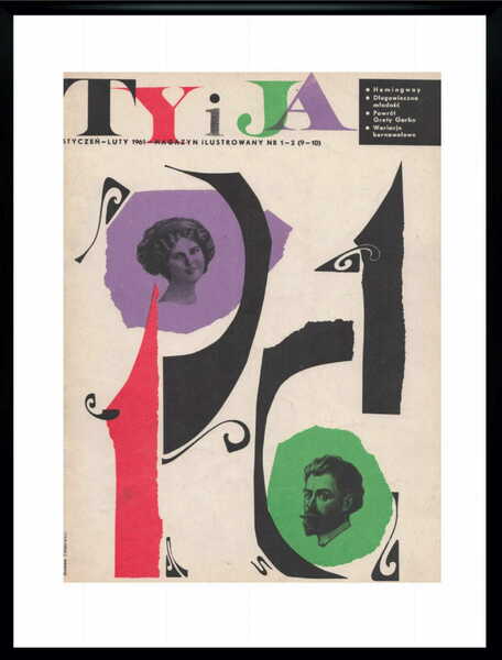 Cover Of Magazine Ty And Ja 01/1961 In Frame, Cars. Roman Cieślewicz ...