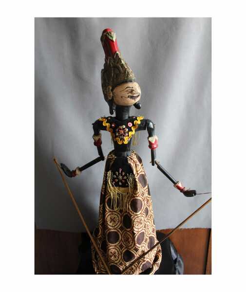 Vintage Wayang Golek Traditional Wood Puppet Marionette, Indonesia ...