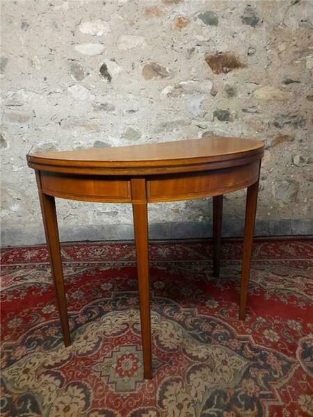 Beautiful Antique Fold Out Card Table Games Table 069 | Vinterior