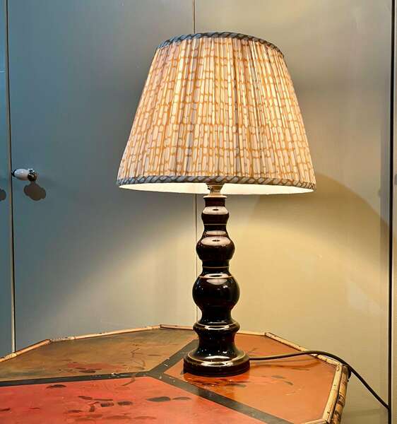Vintage Royal Doulton Sheerlite Style Hooped Lamp Base | Royal Doulton ...