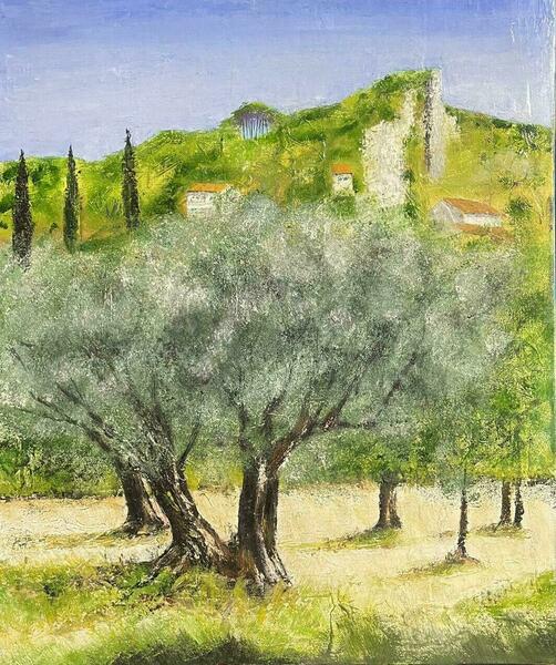 Louis Del Bianco (B.1925louis Del Bianco (French 1925) Large Oil ...