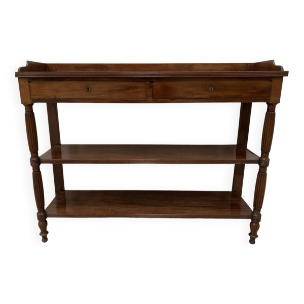 Louis Philippe Console In Mahogany And Veneer, 19th Century | Vinterior