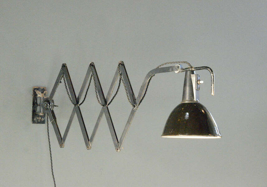 Modernist Scissor Lamp By Wilhelm Bader Circa 1930s | Vinterior